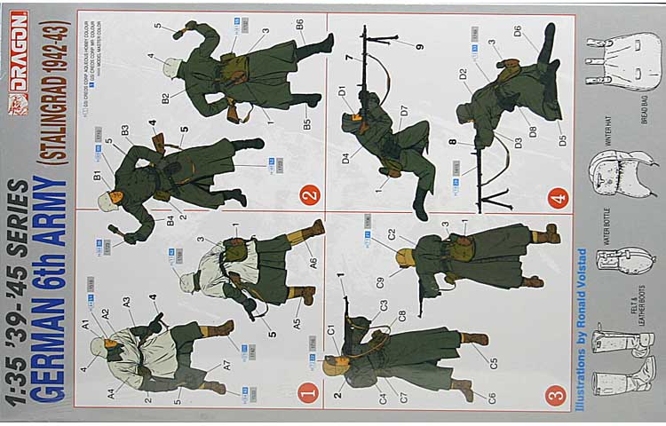 DRAGON 6017 1/35 WW II德國.陸軍 第6步兵師人物/1942-43年列寧格勒戰役_1/35_人物_魔力屋模型fantasy ...