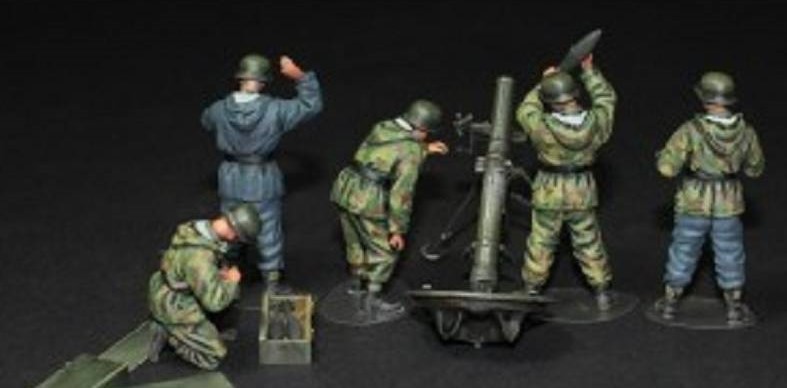 DRAGON 6090 1/35 二戰德國.陸軍 12公分42式迫擊炮射擊人物組380@@_1/35_人物_魔力屋模型fantasy ...