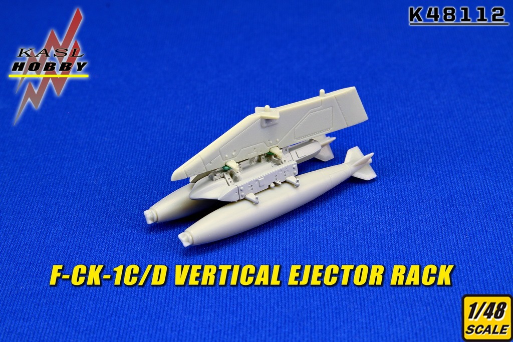 KASL/凱斯洛 K-48112 1/48 台灣.空軍 F-CK-1C/D'經國號'戰鬥機適用雙聯發射架_改造補品_魔力屋模型fantasy house 購物車