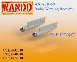 WANDD R-72018 1/72 美國 F-16 適用莢艙 AN/ALR-69 RWR POD@@_非金屬製_改造補品_魔力屋模型 ...